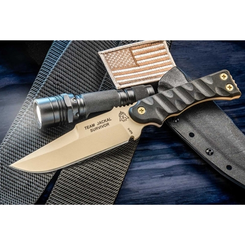 Team Jackal Survivor Series Fixed Blade Survival Knife | JJ Gun Supply ...